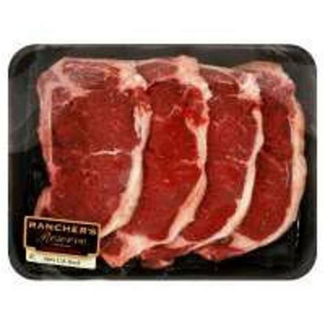 Bone In Thin Choice Beef Top Loin New York Strip Steak Per Lb