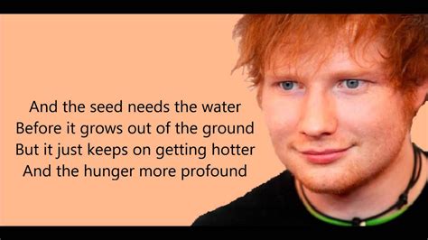 Ed Sheeran Make It Rain Lyrics Youtube Ed Sheeran Explains Meaning