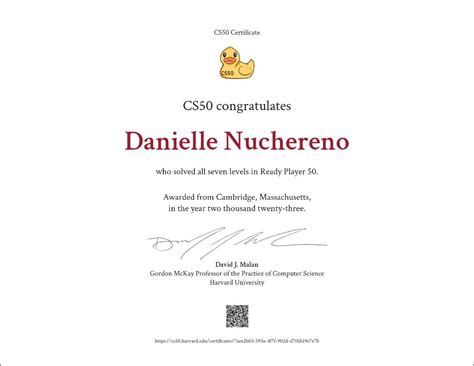 Danielle Nuchereno Cissp On Linkedin I Had So Much Fun Doing Cs50s