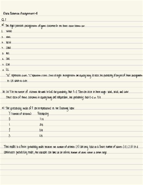 Data Sci Assignment 4 Data Science Assignment 4 Q 1 A B C The Eight Possible Arrangements