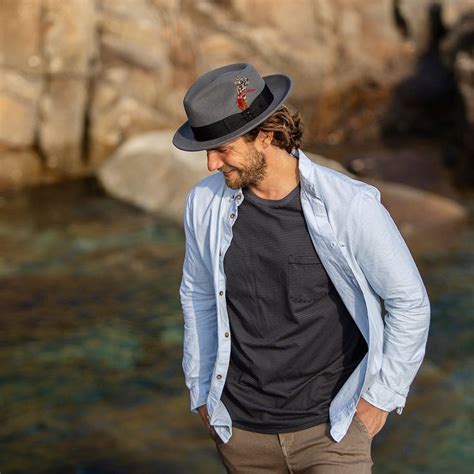 Jaxon And James Crushable C Crown Wool Felt Fedora Hat Grey Felt