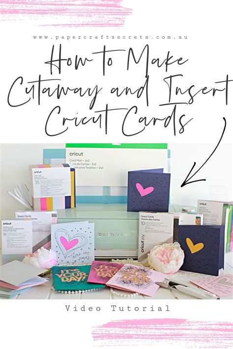 How To Make Fun And Easy Cricut Cutaway And Insert Cards Cricut