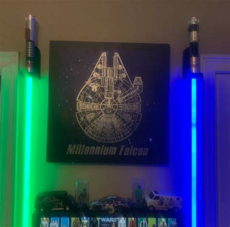 Star Wars Lightsaber Wall Mount Darkteck 3d