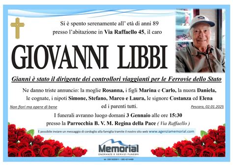 Giovanni Libbi Pompe Funebri Pescara Memorial