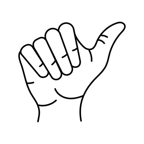 Opposable Thumb Human Evolution Line Icon Vector Illustration 35454740 Vector Art At Vecteezy