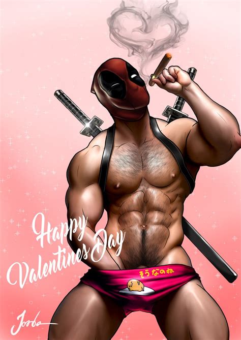 Rule 34 1boy Bara Body Hair Chest Hair Cigar Comic Deadpool Gay Hairy