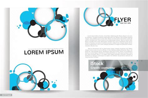 플라이어 템플릿입니다 비즈니스 브로슈어입니다 디자인 교육 프레 젠 테이 션 웹사이트 잡지 표지에 대 한 편집 가능한 A4 포스터 가리기에 대한 스톡 벡터 아트 및 기타