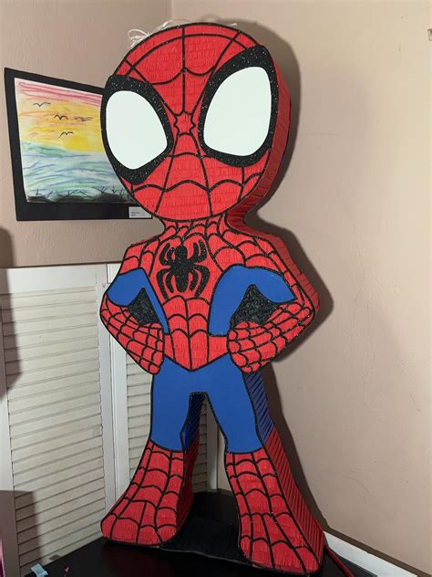 Piñata Inspired By Spider Man 30x18x4 Inches Etsy