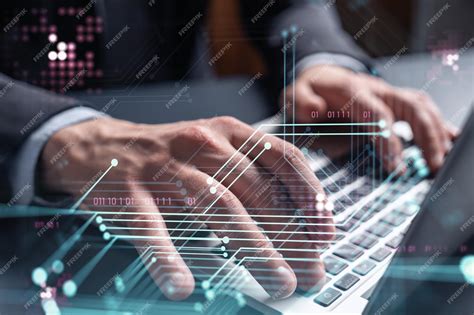 Premium Photo Hands Typing The Keyboard To Create Innovative Software