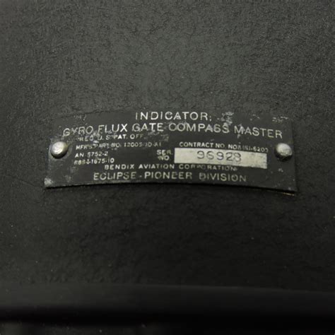 Master Compass Indicator Flux Gate Compass System An5752 2 Aeroantique