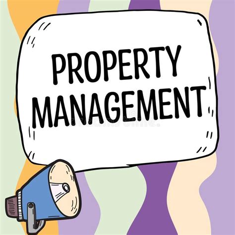Conceptual Caption Property Management Business Showcase Overseeing Of Real Estate Preserved