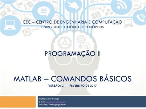 Pdf Matlab Comandos BÁsicos€¦ · Matlab Manipulando Diretórios