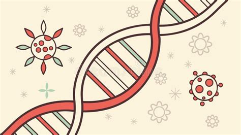 Dna Double Helix Biology Science And Genetic Research Concept Vector
