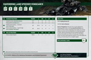 Warhammer 40k Land Speeder Vengeance