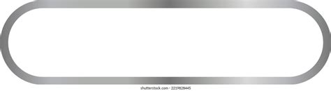 Silver Rectangle Border Frame Vector Illustration Stock Vector Royalty