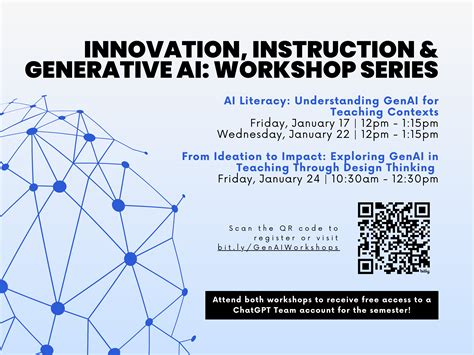 Innovation Instruction And Generative Ai Workshop Series Barnard College