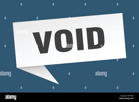 Void Speech Bubble Void Sign Void Banner Stock Vector Image And Art Alamy