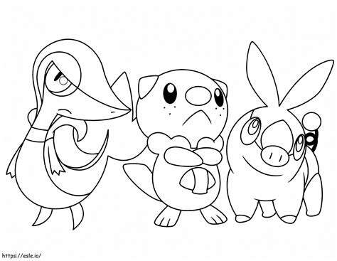 Oshawott Coloring Pages Pokemon All In One Activity And Coloring Book