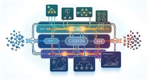 Illustration Of A Complex Data Processing System With Cubes And