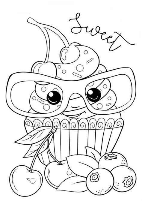 Pin On Cupcake Coloring Pages