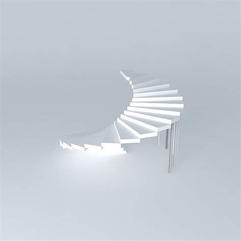 Spiral Staircase Free 3d Model Max Obj 3ds Fbx Stl Skp