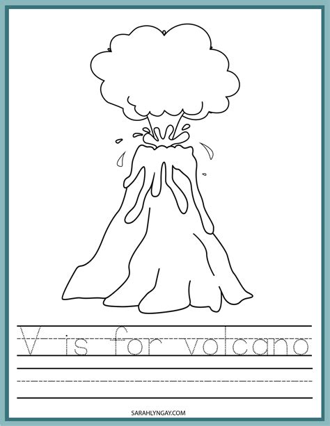 Printable Volcano Activity Worksheet