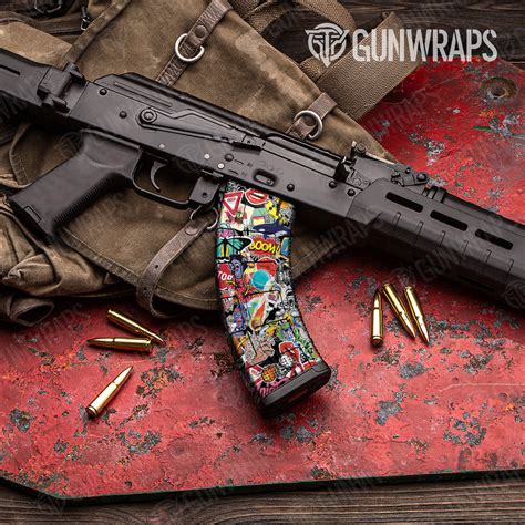 Multicolor Ak 47 Mag Gun Skin Vinyl Wraps