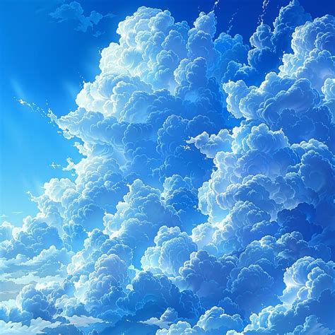 Abstract Clouds Background Vector Premium Ai Generated Image