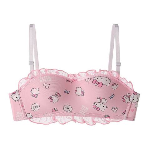 Shezaib Japanese Style New Hello Kitty Print Padded Bra For Girls