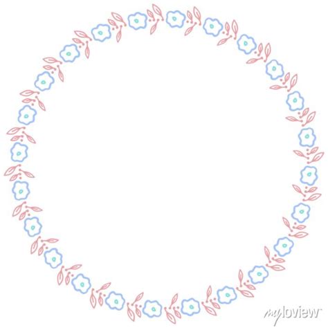 Cute Pastel Circle Border Frame Posters For The Wall • Posters Scribble