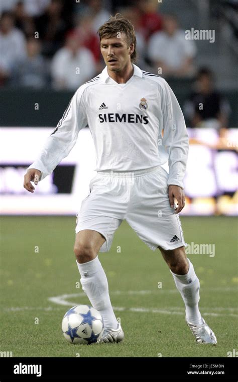 David Beckham Real Madrid Cf Home Depot Center Carson Los Angeles Usa