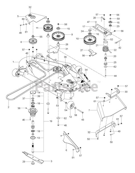 Husqvarna 966613802 Husqvarna Mower Deck Assembly 2012 06 Mower