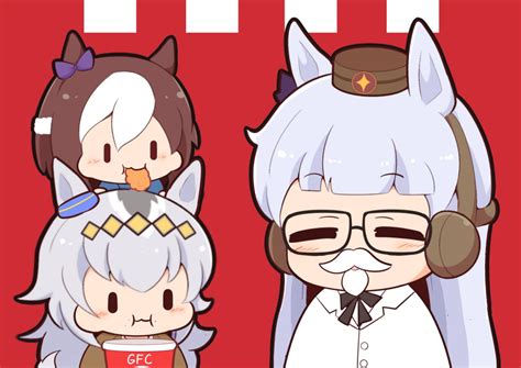 Gold Ship Special Week Oguri Cap And Colonel Sanders Umamusume And