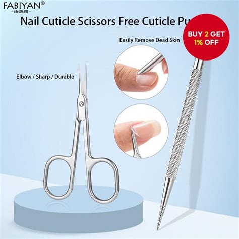 Cuticle Nippers Sharp Nail Scissors Nail Clippers Cuticle Pusher