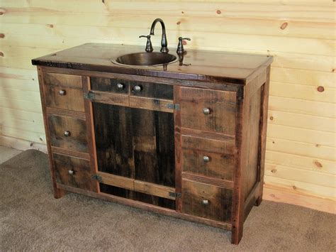 Barnwood Batton Door Vanity