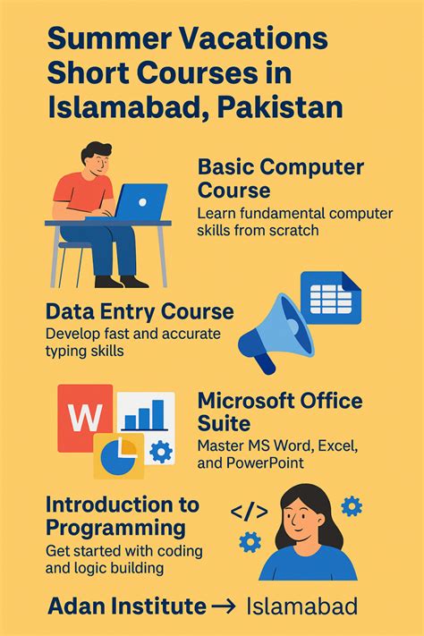 Summer Computer Short Courses In Islamabad Learn Ai Data