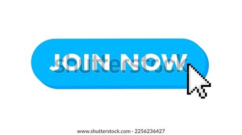 Join Now Button Cursor Pointer Click Stock Vector Royalty Free 2256236427 Shutterstock