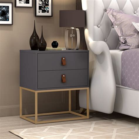Mesa De Cabeceira Retro Estilo Industrial Luxo Unic 45cm Madeiramadeira