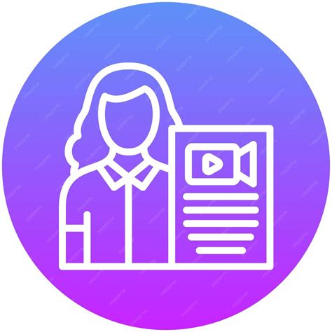 Premium Vector Scriptwriter Female Vector Icon Illustration Of