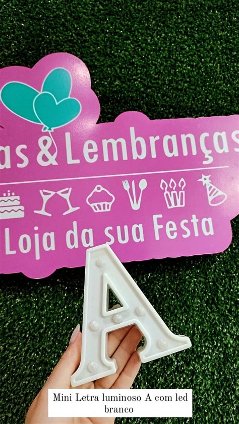 Mini Letra Led 10cm Comprar Em Festas E Lembranças