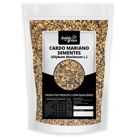 Sementes Chá Cardo Mariano Cardo Santo Cardo Leiteiro Silimarina Alta