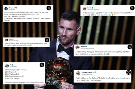 ‘biggest Robbery In Football History Fans Slam ‘unfair Ballon Dor
