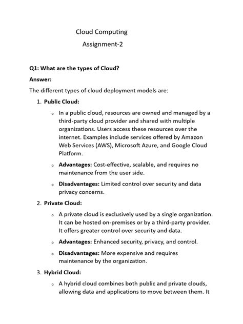 Cloud Computing Assignment 2 Pdf Cloud Computing Software As A Service