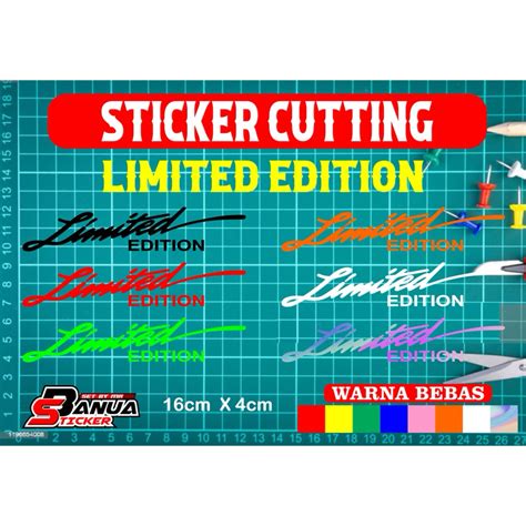 Jual Stiker Limited Edition Cutting Shopee Indonesia