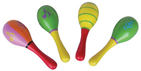 Small Wooden Painted Maraca 15cml Edu 21