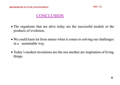 Biomimicry In Department Of Civil Engineering Ppt Pptx