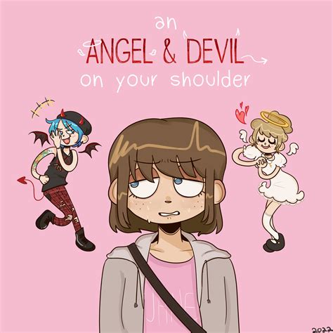 Shoulder Devil And Angel