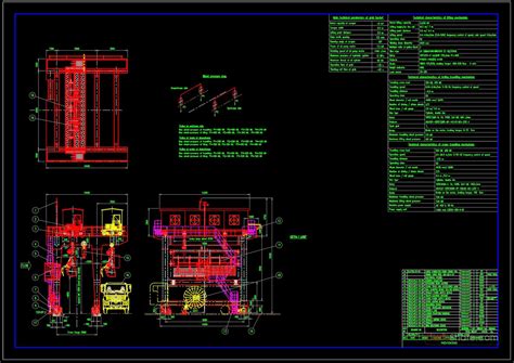 25 Gantry Grab Bucket Elevation And Section Details Cad Free Cad Blocks Download Dwg Models