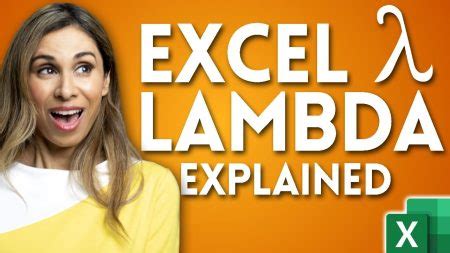 Excel LAMBDA Function Explained Xelplus Leila Gharani