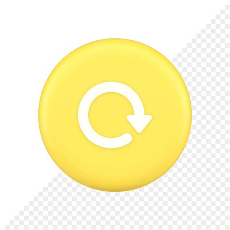 Premium Psd Circular Arrow Button Curved Dynamic Loading Progress Navigation Cursor 3d